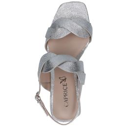Caprice Damen Riemchensandale &raquo; Sandalen Leder&laquo; silber 36