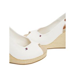 Tommy Hilfiger Damen High-Heel-Sandalette &raquo;FLAG HIGH WEDGE ESPAD SLINGBACK&laquo; , Sommerschuh, Partyschuh, Keilsandalette, in schmaler Form braun 41