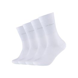 Camano Herren Socken &raquo;ca-soft&laquo; 4 Paar, 4 Paar tlg. mit verst&auml;rktem Fersen- und Zehenbereich wei&szlig; 43-46