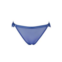 After Eden Damen String &raquo;Milou&laquo; Mit Spitze, feminin, bequem, weich, elastisch, leicht transparent blau M