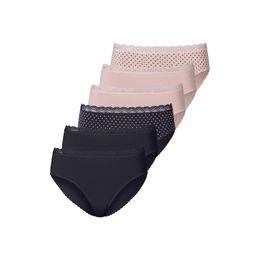 Vivance Damen Jazz-Pants Slips Packung, 6 Stk. angenehm elastische Qualit&auml;t bunt 32/34, 6 Stk.