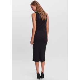 V&eacute;ro Moda Vero Moda Damen Maxikleid &raquo;VMLAVENDER SL CALF DRESS NOOS&laquo; Sommerkleid schwarz XS, N-Gr