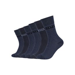 Mustang Herren Mustang Socken &raquo;casual&laquo; 6 Stk. tlg. weicher und elastischer Komfortbund blau 39-42