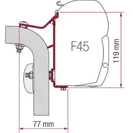 Fiamma Adapter zur Wandmarkise F45 S/F45 L passend f. Hymer Van/B2, 450 cm