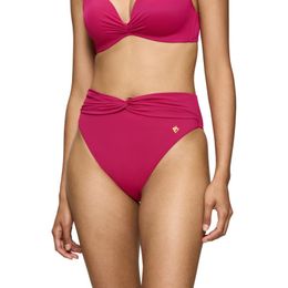 Triumph Damen Bikini-Hose &raquo;Summer Twist&laquo; Raffung an der vorderen Taille, High-Waist lila 36, N-Gr