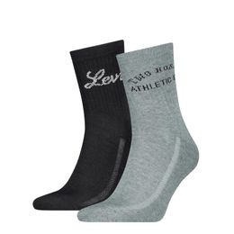 Levi's Levi's Herren Socken &raquo;LEVIS SHORT CUT SALOON LOGO 2P&laquo; 2er Pack schwarz 39-42