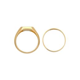 Kuzzoi Herren Ring-Set &raquo; Siegelring Bandring Set 925 Silber&laquo; gold