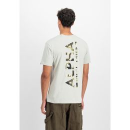 Alpha Industries Herren T-Shirt &raquo;Backprint T-Shirt Camo Print&laquo; M
