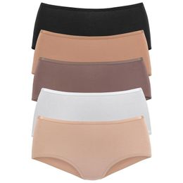 Vivance Damen Taillenslip 5er-Pack, aus elastischer Baumwoll-Qualit&auml;t bunt 32/34