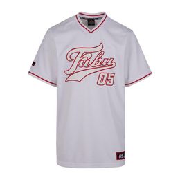 Fubu T-Shirt &raquo;Herren FM223-026-1 Varsity Mesh Tee&laquo; 1 Stk. white/red L L Vielseitige T-Shirts f&uuml;r jeden Anlass