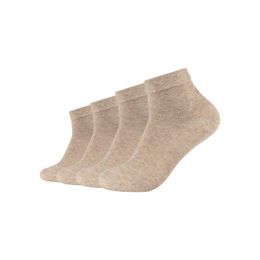 JOOP! Damen JOOP! Kurzsocken &raquo;premium essentials&laquo; 4 Stk. tlg. mit Logoschriftzug an der Ferse beige 35-38