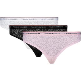 Tommy Hilfiger Underwear Damen Bikinislip &raquo;3 PACK BIKINI LACE (EXT SIZES)&laquo; Packung, 3er-Pack, mit Tommy Hilfiger Logobund bunt S (36)