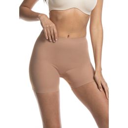 MAGIC BODYFASHION Damen MAGIC BODYFASHION Shapinghose &raquo;Maxi Short&laquo; feste Formung des unteren Bauches, der H&uuml;ften und der Oberschenkel braun XXL