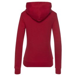 H.I.S. H.I.S Damen Kapuzensweatshirt, mit Logodruck und K&auml;ngurutasche, Loungeanzug, Hoodie rot 32/34