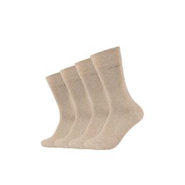 Camano Herren Socken &raquo;ca-soft&laquo; 4 Paar, 4 Stk. tlg. mit verst&auml;rktem Fersen- und Zehenbereich beige 39-42