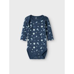 name it Jungen Langarmbody &raquo;NBMBODY 3P LS DARK SPACE NOOS&laquo; Packung, 3 Stk. blau 50, N-Gr