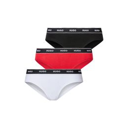 Hugo Underwear Damen HUGO Underwear Slip &raquo;TRIPLET BRIEF STRIPE&laquo; Packung, 3er-Pack, 3 Stk. mit kontrastfarbenem Logobund bunt XS (44), 3 Stk.