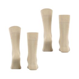Esprit Herren Socken &raquo;Basic Easy&laquo; 2er Pack, 2 Stk. tlg. breiter Komfortbund, Doppelpack atmungsaktiv beige 43-46