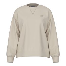 New Balance Sportsweatshirt 'Athletics French Terry Crew'. Damen Gr&ouml;&szlig;e M dunkelbeige