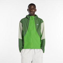 New Balance Sportjacke 'Better Run' Herren Gr&ouml;&szlig;e XS silbergrau / kiwi / apfel / pastellgr&uuml;n
