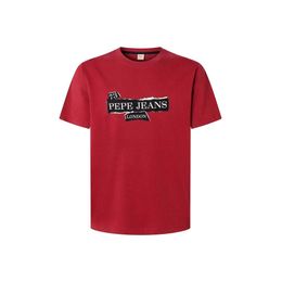 Pepe Jeans T-Shirt 'GRIFFIN' Herren Gr&ouml;&szlig;e XS rot / schwarz / wei&szlig;