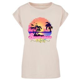 Merchcode T-Shirt &raquo;Damen Ladies Summer Vibes Sunset Extended Shoulder Tee&laquo; 1 Stk. whitesand XS XS Vielseitige T-Shirts f&uuml;r jeden Anlass