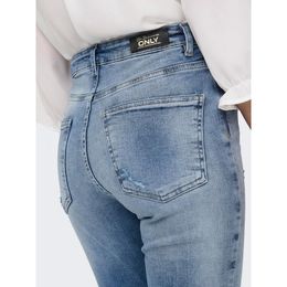 Only Damen Only Skinny-fit-Jeans &raquo;ONLFOREVER ICON HW SK LAK DNM GEN476NOOS&laquo; mit Destroyed Effekt blau 27, L&auml;nge 32