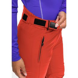 Maier Sports Damen Skihose &raquo;Vroni slim&laquo; Damen Schneehose, wind- und wasserdicht, 2 RV-Taschen, Slim Fit rot 46, Normalgr&ouml;&szlig;en