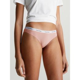 Calvin Klein Underwear Damen Bikinislip &raquo;BIKINI (LOW-RISE)&laquo; mit Logobund rosa S (36)