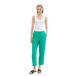 Tom Tailor Denim Damen Tom Tailor Denim 7/8-Hose Sommerhose im Streifen-Design gr&uuml;n M (38), N-Gr