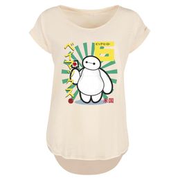 F4NT4STIC Long Cut T-Shirt Big Hero 6 Baymax Lollypop in Whitesand | Gr.: L