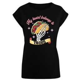 F4NT4STIC T-Shirt My Herz belongs to tacos in schwarz | Gr.: M