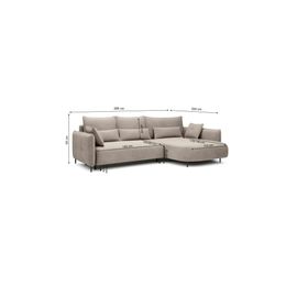 Selsey Ecksofa Oblivio mit Schlaffunktion Oblivio &brvbar; creme &brvbar; Ma&szlig;e (cm): B: 285 H: 95 &raquo; H&ouml;ffner