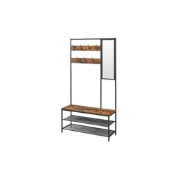 H&ouml;ffner Garderobe &brvbar; braun &brvbar; Ma&szlig;e (cm): B: 98 H: 180 &raquo; H&ouml;ffner