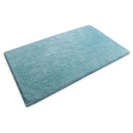 Badematte WECON HOME BASICS "Erik", rauch blau, H:20mm, Baumwolle, Badematten, Badematte, waschbar, rutschfest, sehr weich, strapazierf&auml;hig, pflegeleicht