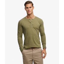 Superdry Herren The Merchant Store - Leichtes Grandad-oberteil Khaki - Gr&ouml;&szlig;e: M 1041210500720SA2002