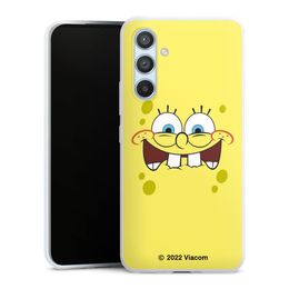 DeinDesign Galaxy A54 5G Handy Slim Case Silikon Handyh&uuml;lle transparent H&uuml;lle extra d&uuml;nn Official Licensed Product Spongebob Kindheit Silikon Slim Case