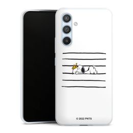 DeinDesign Galaxy A54 5G Handy Slim Case Silikon Handyh&uuml;lle transparent H&uuml;lle extra d&uuml;nn Snoopy Dog Peanuts Silikon Slim Case