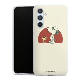 DeinDesign Galaxy A54 5G Handy Slim Case Silikon Handyh&uuml;lle transparent H&uuml;lle extra d&uuml;nn Snoopy Official Licensed Product Kindheit Silikon Slim Case
