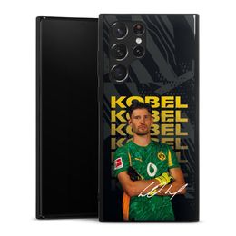 DeinDesign Galaxy S22 Ultra Handy Silikon H&uuml;lle Case schwarz Handyh&uuml;lle Borussia Dortmund Gregor Kobel Bvb