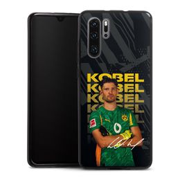 DeinDesign Huawei P30 Pro Handy Silikon H&uuml;lle Case schwarz Handyh&uuml;lle Borussia Dortmund Gregor Kobel Bvb