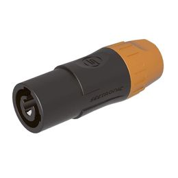 Seetronic SAC3MCB-N-W - P-Con IP65 Kabelstecker, Verl&auml;ngerung-OUT, schwarz/orange