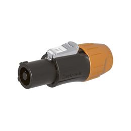 Seetronic SAC3FCB-N-W - P-Con IP65 Kabelstecker, IN, schwarz/orange