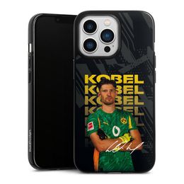DeinDesign iPhone 13 Pro Handy Silikon H&uuml;lle Case schwarz Handyh&uuml;lle Borussia Dortmund Gregor Kobel Bvb