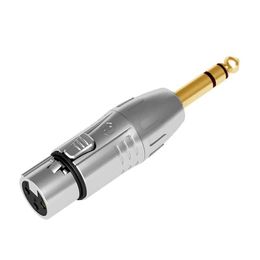 Seetronic MA3FP3 - Metal Adapter, 3-polige XLR-Buchse female &ndash; 6,3 mm Stereostecker