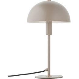 Tischleuchte "Linnea Pilz Lampe", grau (taupe matt), 1, &Oslash; 20,5cm H: 35,5cm, 1 Stk., LeGer Home by Lena Gercke, Leuchten, Pilzleuchte, Tischlampe, Metallsockel, H&ouml;he 35,5 cm, Tischleuchte