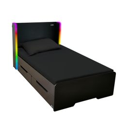 X Rocker Electra Gaming-Bett mit RGB-Beleuchtung - schwarz