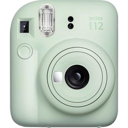 Fujifilm Sofortbildkamera "Instax Mini 12", gr&uuml;n (mintgr&uuml;n), B:10,4cm H:12,2cm T:6,66cm, Fotokameras