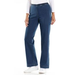 Bequeme Jeans Classic Basics, Damen, Gr. 38, Normalgr&ouml;&szlig;en, blau (dunkelblau), 81% Baumwolle, 17% Polyester, 2% Elasthan, unifarben, lang, Jeans