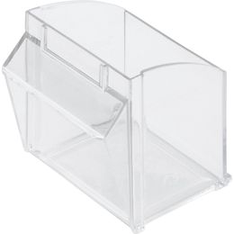 Klappkasten aus Styrolux , LxBxH 82 x 65 x 71 mm, VE 10 Stk, transparent kaiserkraft
